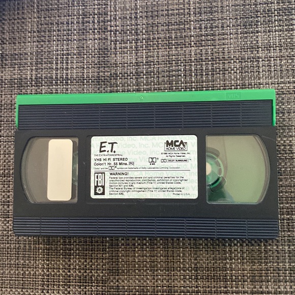 Cameras, Photo & Video | Et Vhs Rare Green And Black Tape | Poshmark